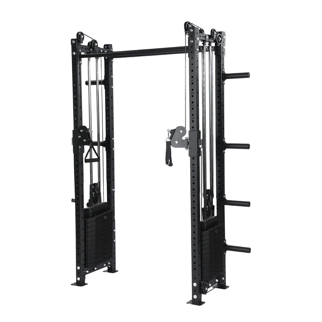 Half Cage Cable Crossover Pin-Loaded System Functional Extendable Trai