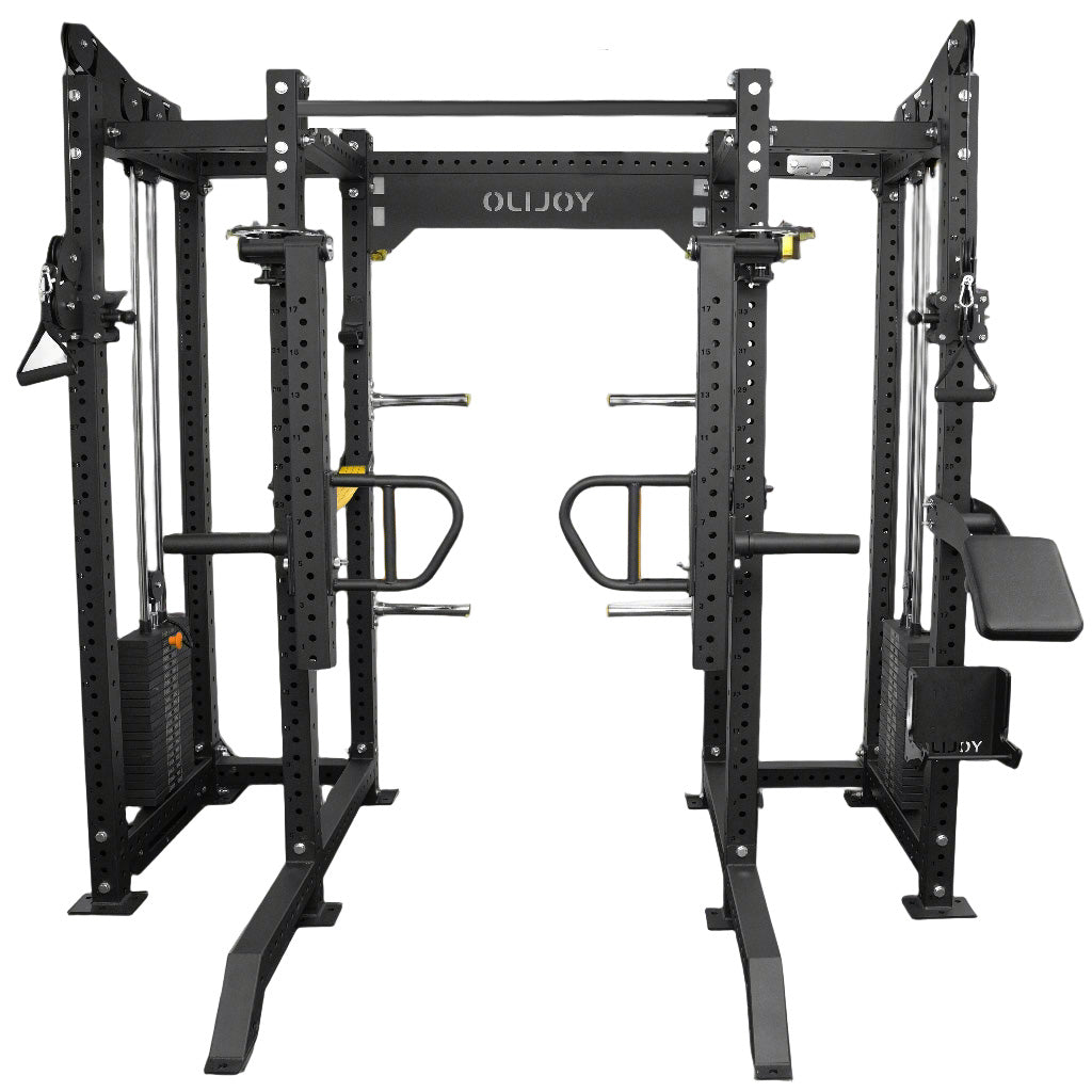 Ultimate Multi function Power Rack Pin Loaded Cable System Modular Pow