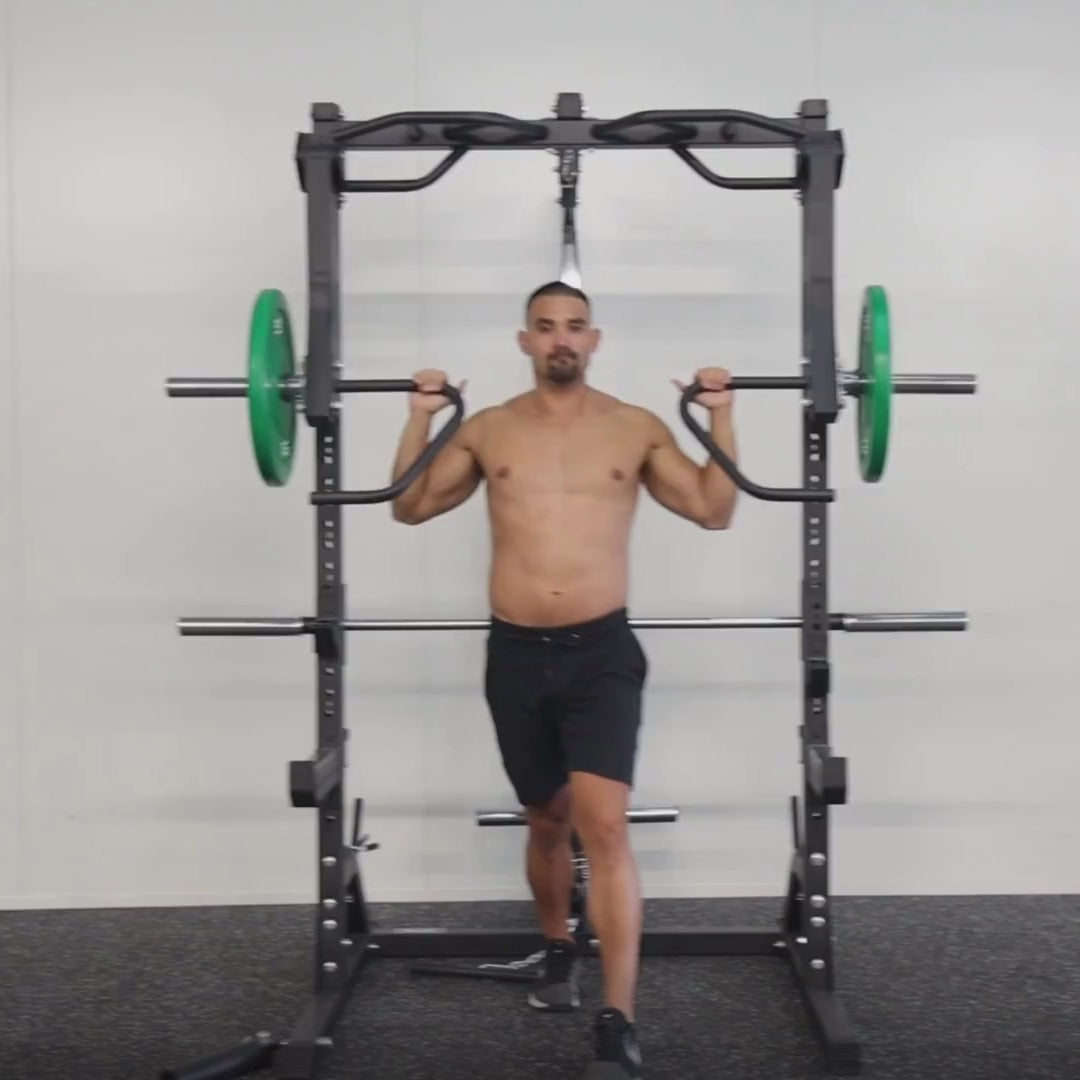 Multifunctional Half Rack Smith Machine & Lat Pull Down – Oli Joy Fitness