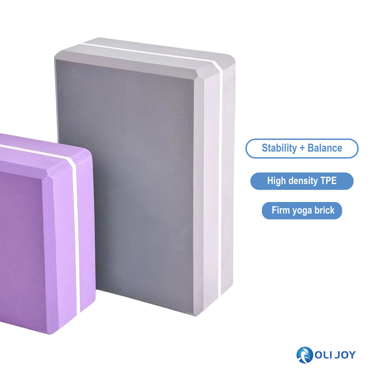 TPE Yoga Block for Support & Flexibility | Oli Joy Sports – Oli Joy Sports