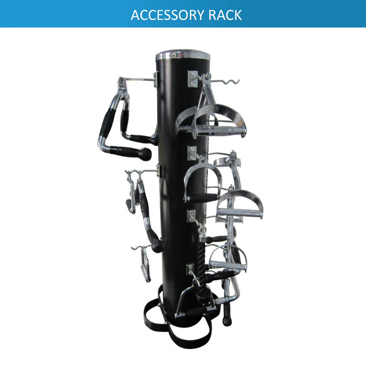 Vertical Cable Attachment Rack – Space-Saving Storage – Oli Joy Sports