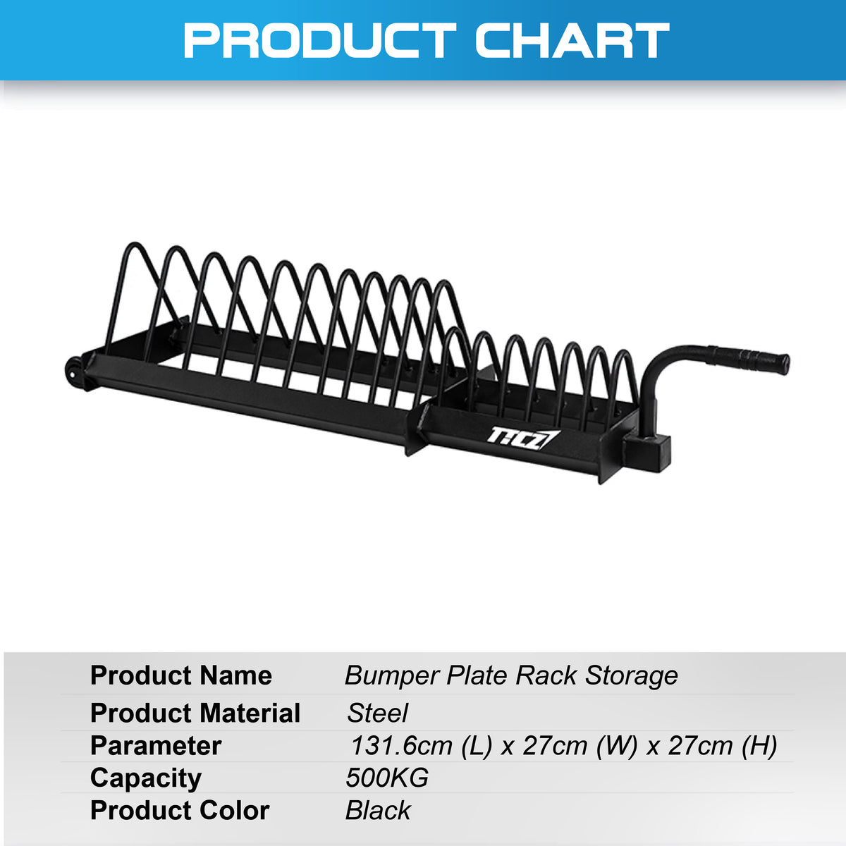 Bumper Plates Storage Trolley Rack - Shop Now